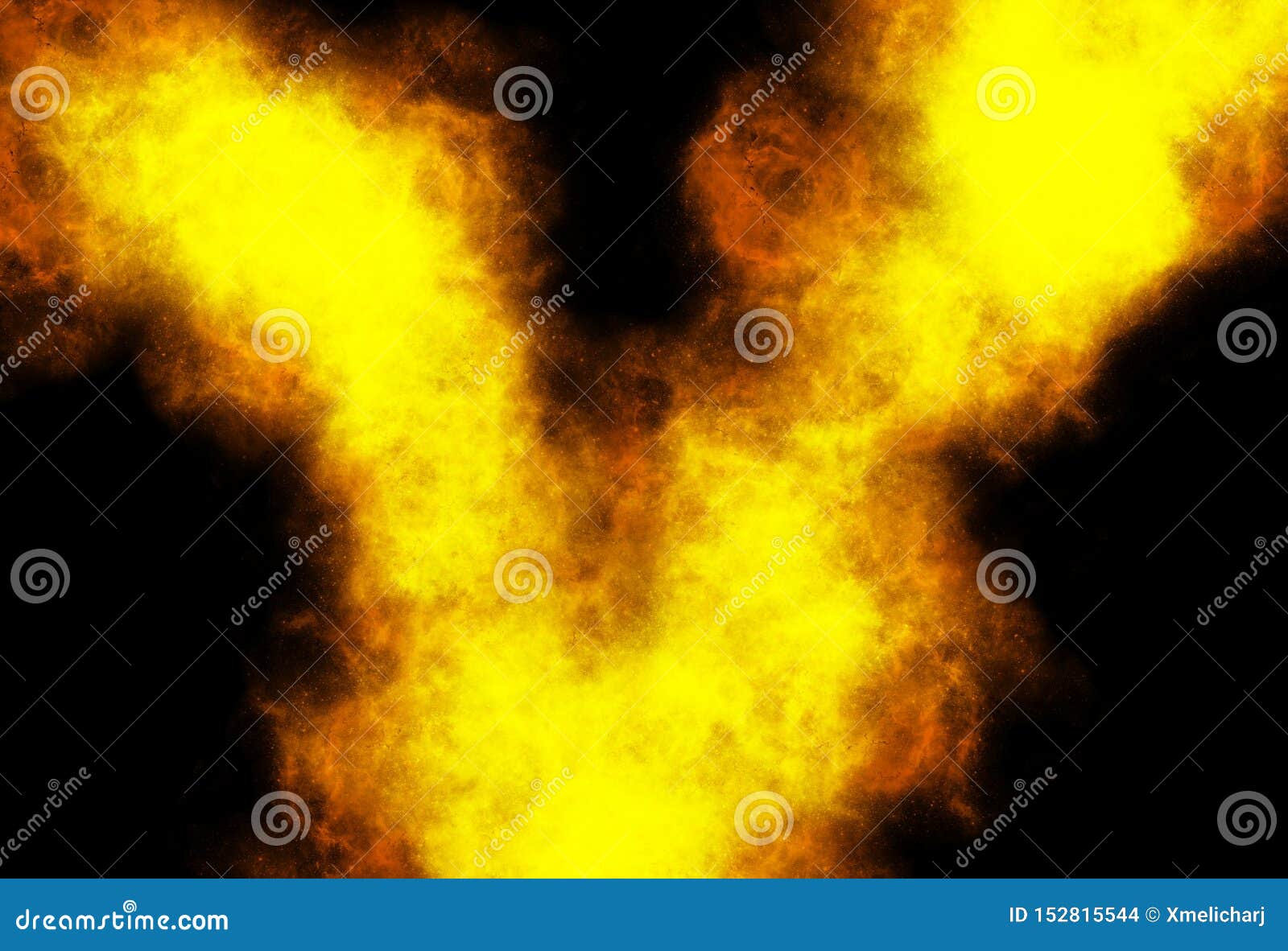 Two Waves of Fire Make V Letter Stock Illustration - Illustration of ...