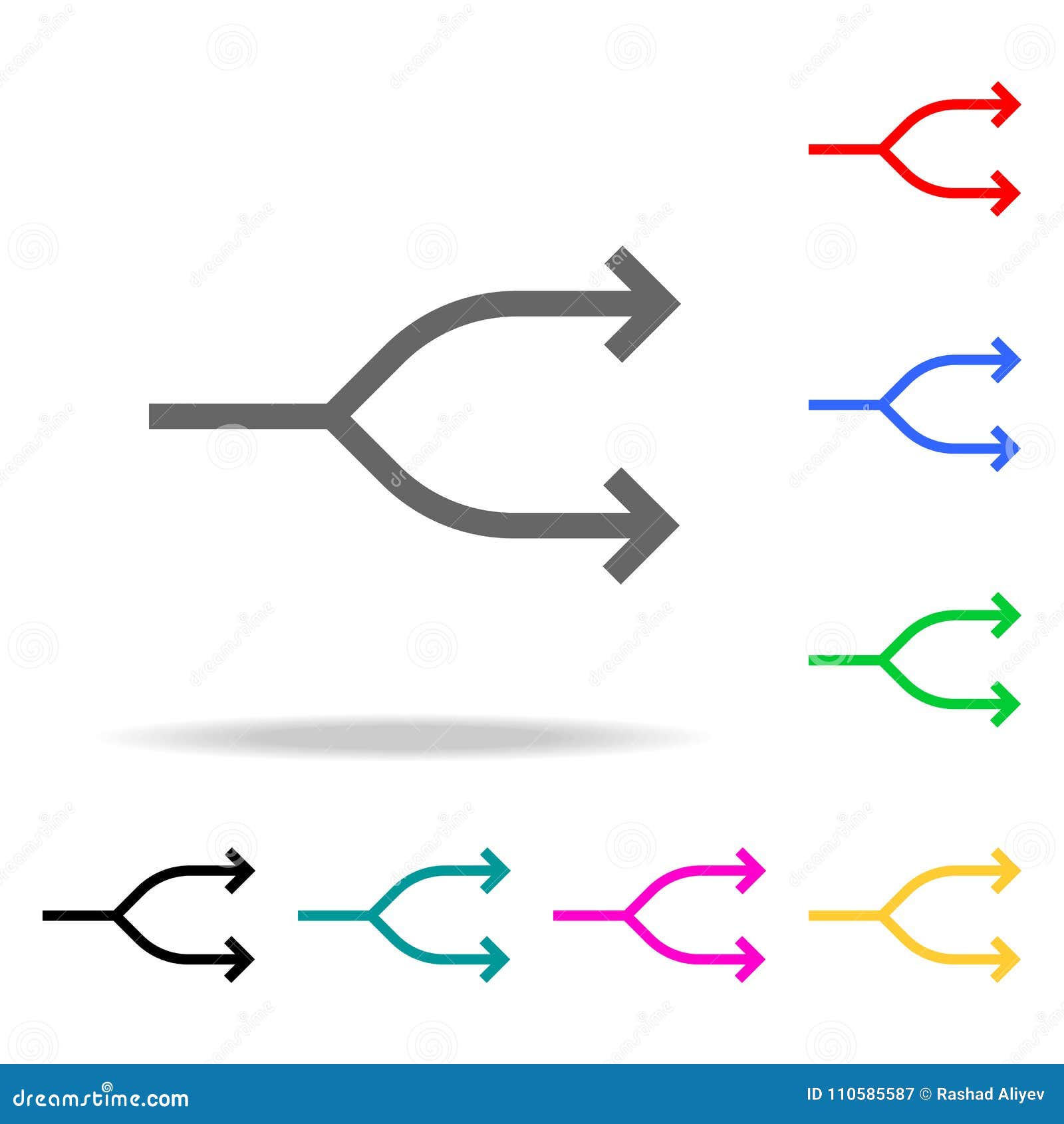 Two-way Arrow Symbol, Arrow Icon. Elements in Multi Colored Icons for ...