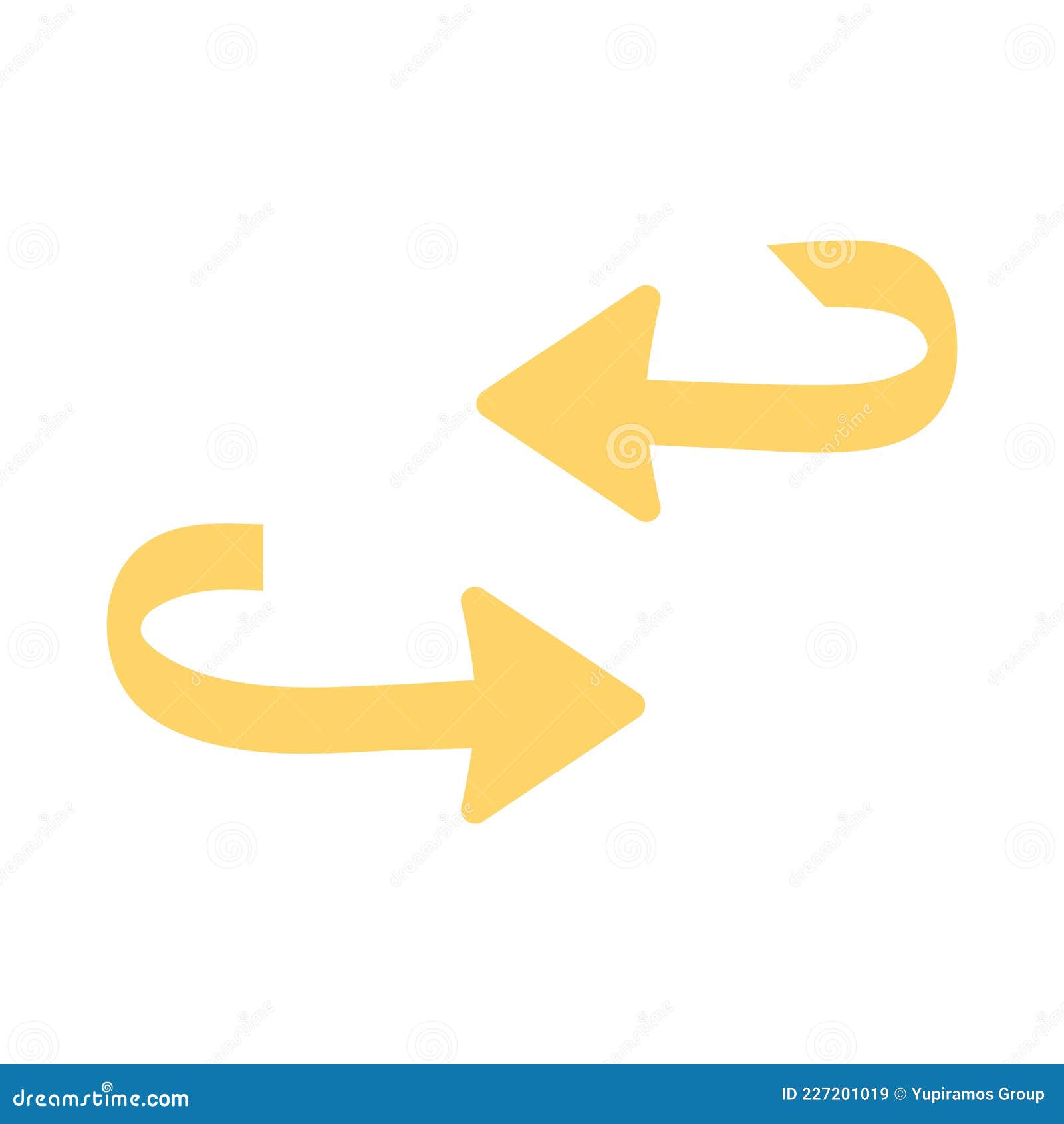 Two way arrow stock vector. Illustration of choice, option - 227201019