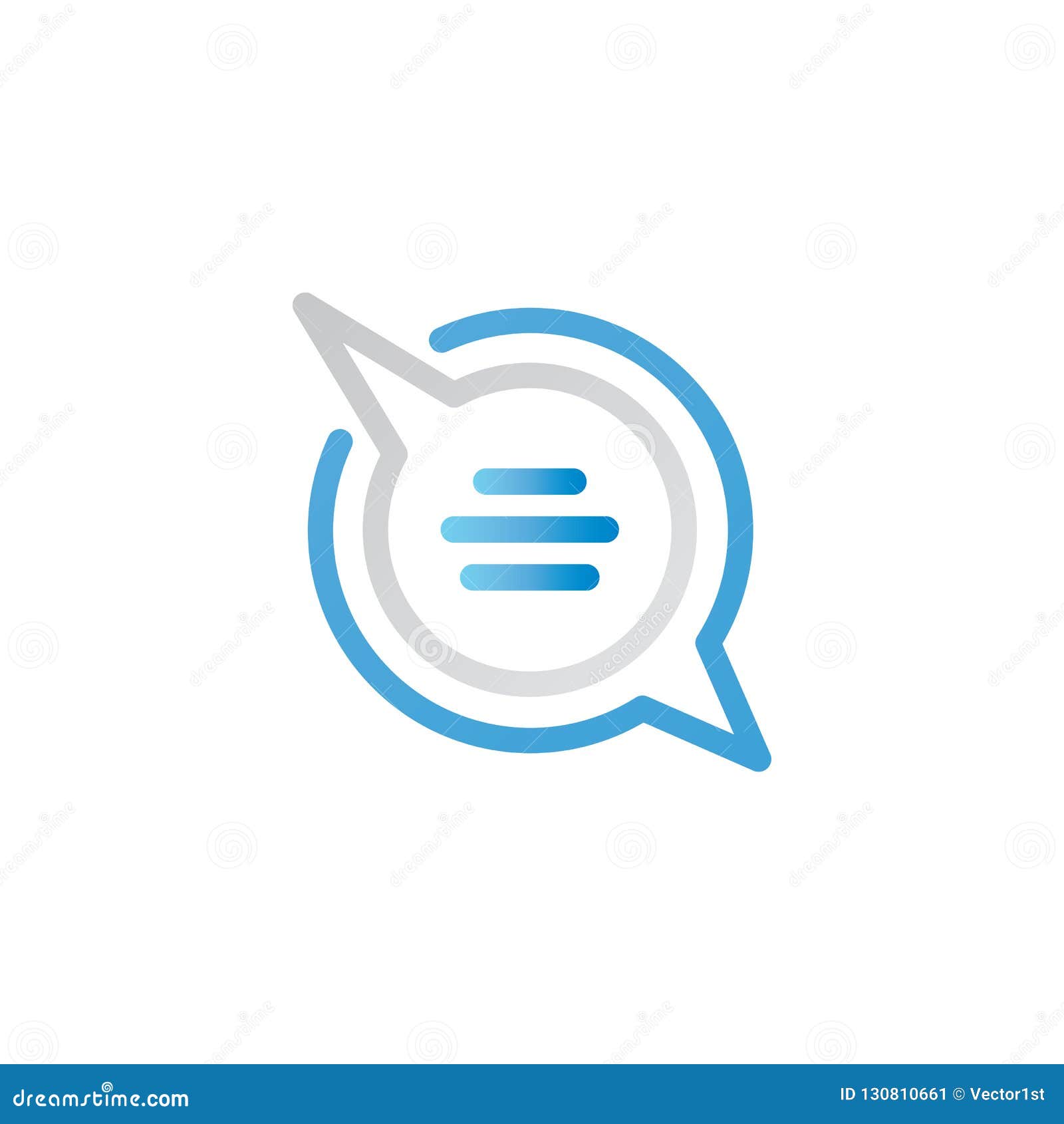 Two way chat sign symbol stock vector. Illustration of conversation ...