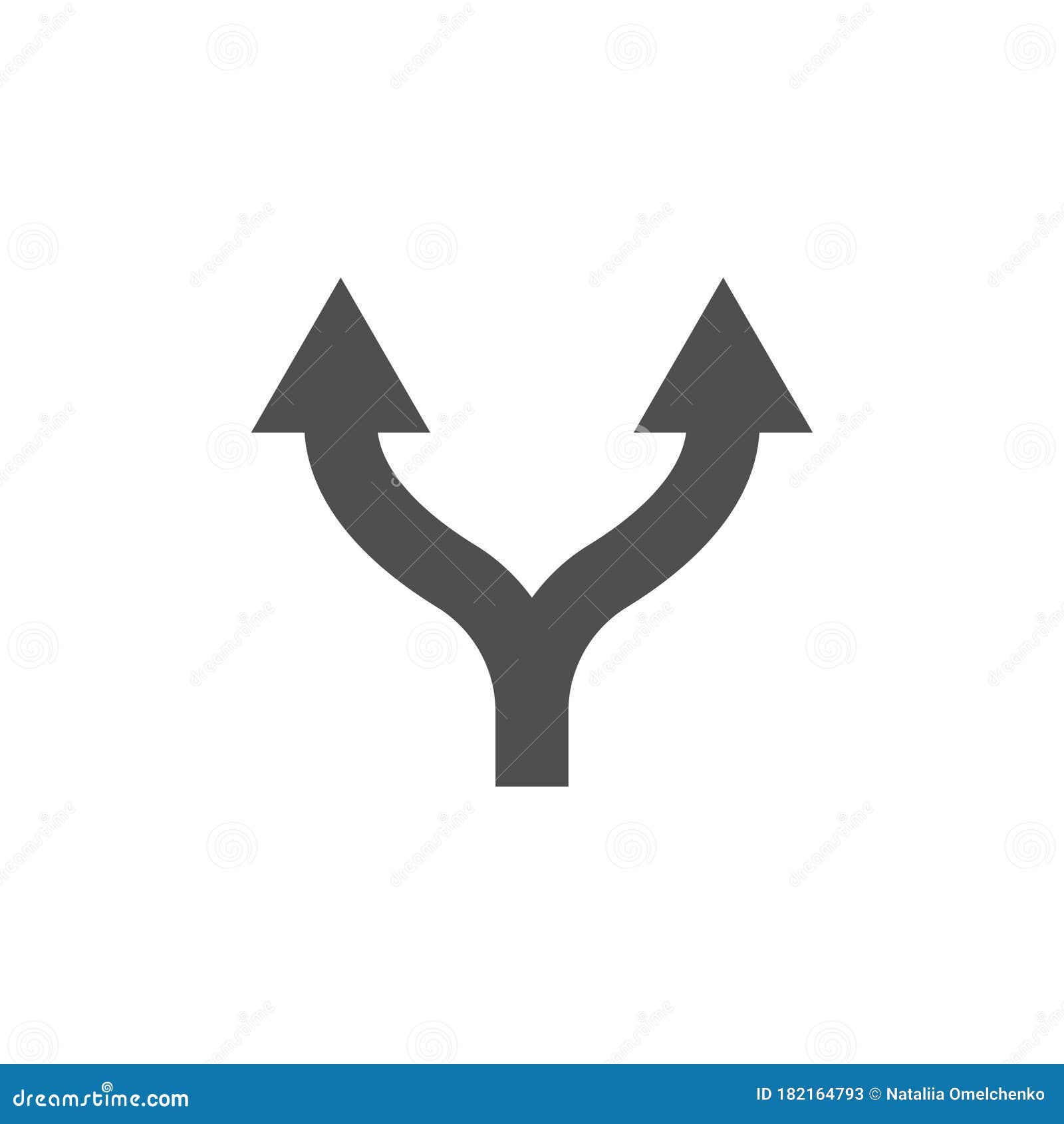 Two Way Direction Arrow Icon Isolated on White Background Stock ...