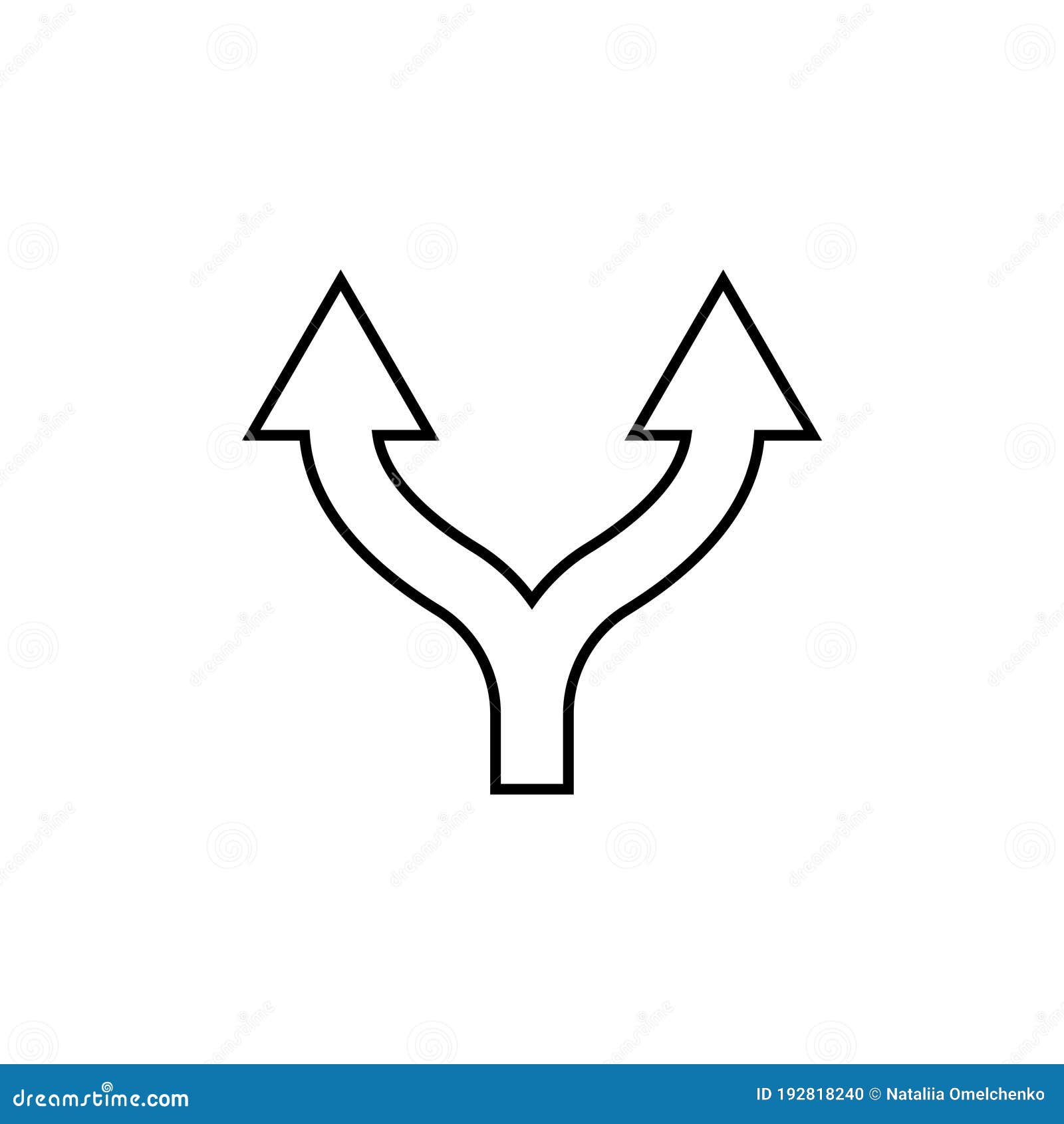 Two Way Direction Arrow Icon Isolated on White Background Stock ...