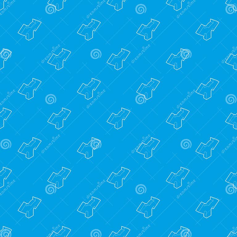 Two Way Direction Arrow Pattern Vector Seamless Blue Stock Vector ...