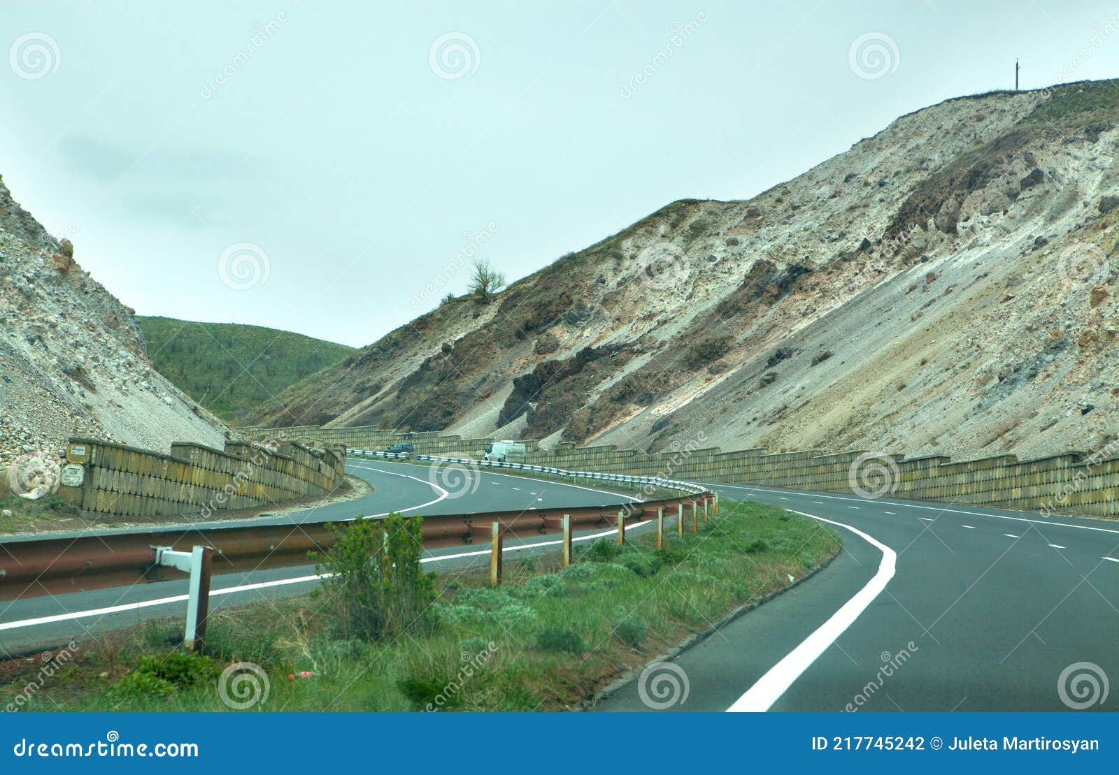 Two-way Highway in the Evening Stock Photo - Image of sunset, fast ...