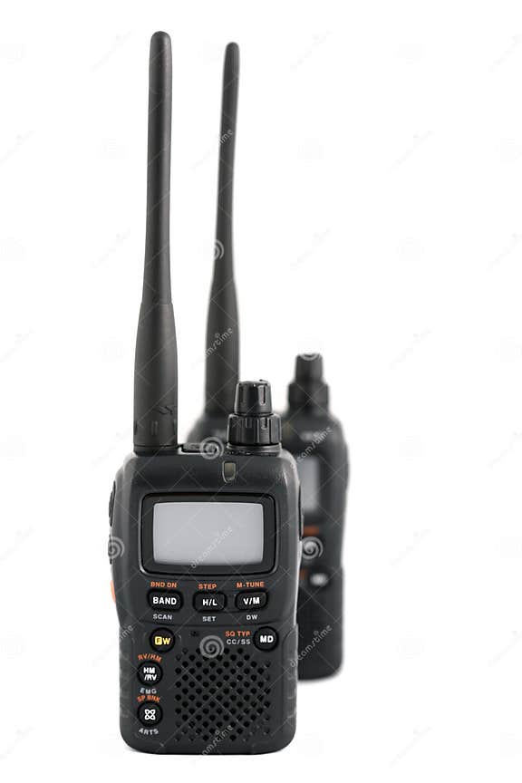 Two Way Radio Communication Devices Stock Image - Image of call, mobile ...