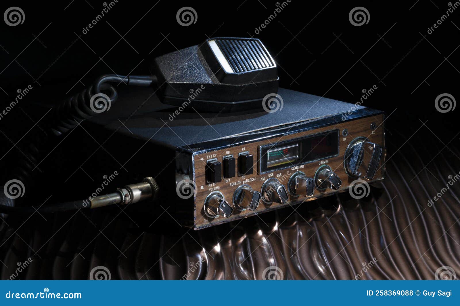 Two Way Radio that Runs on Sideband Stock Photo - Image of metallic ...
