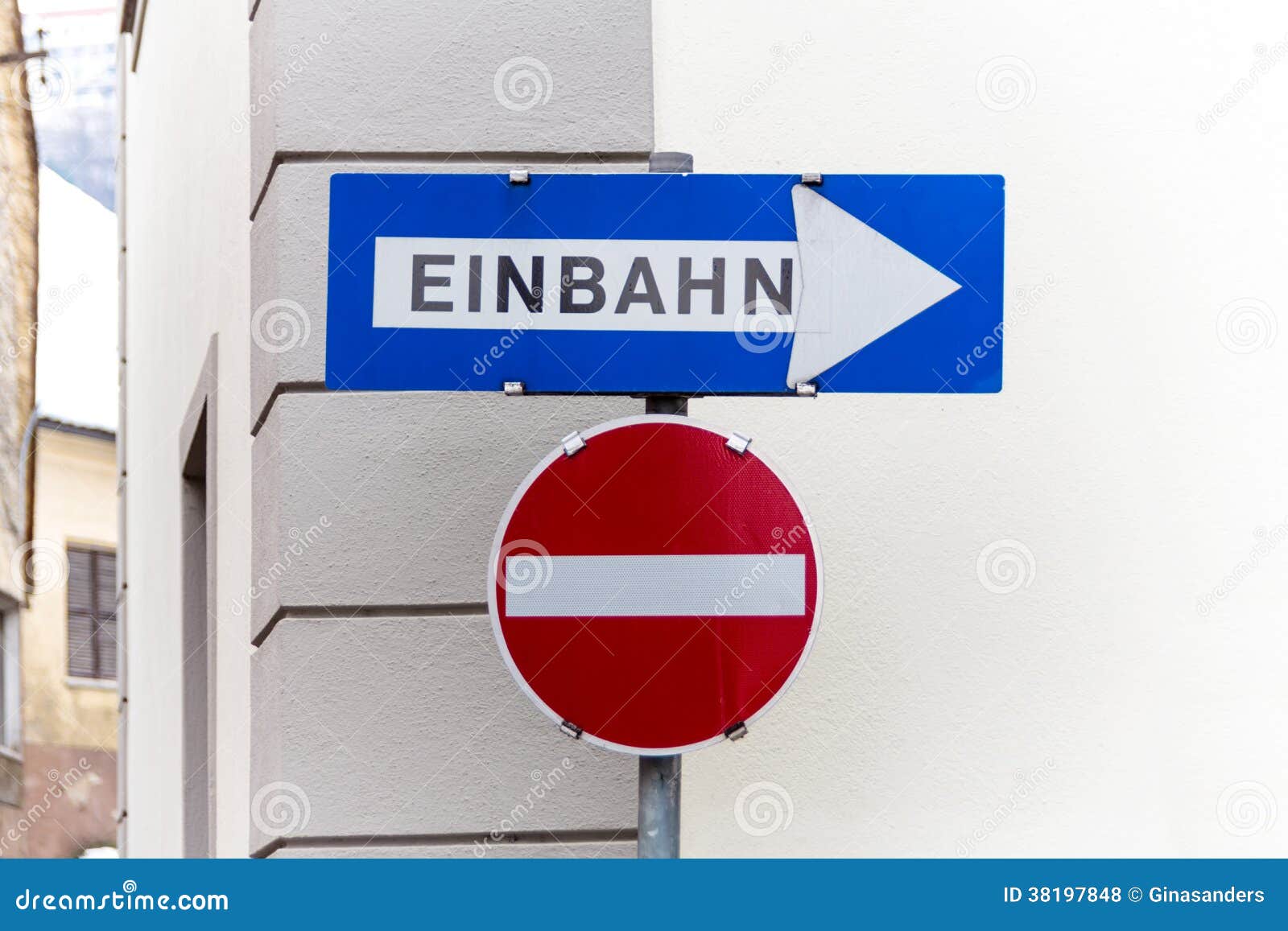 Two-way street signs for stock photo. Image of forbade - 38197848