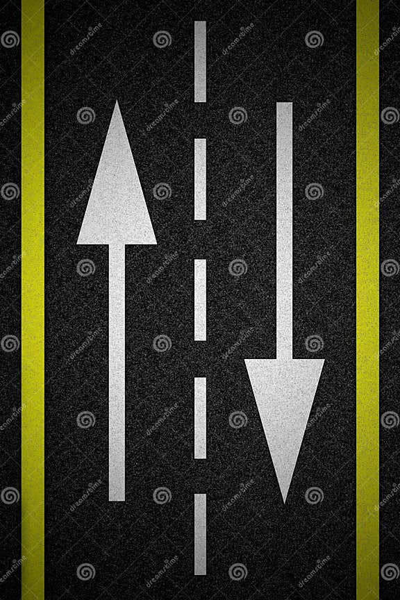 Two way traffic arrows stock illustration. Illustration of contrasts ...