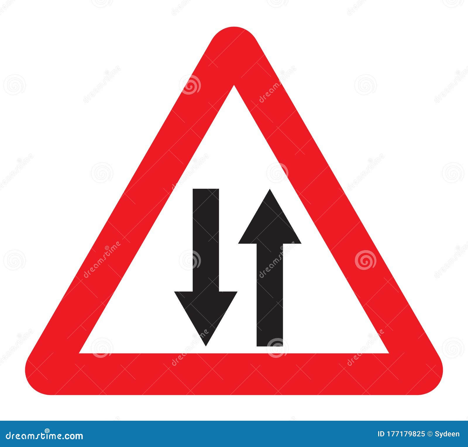 Two way traffic stock illustration. Illustration of symbol - 177179825