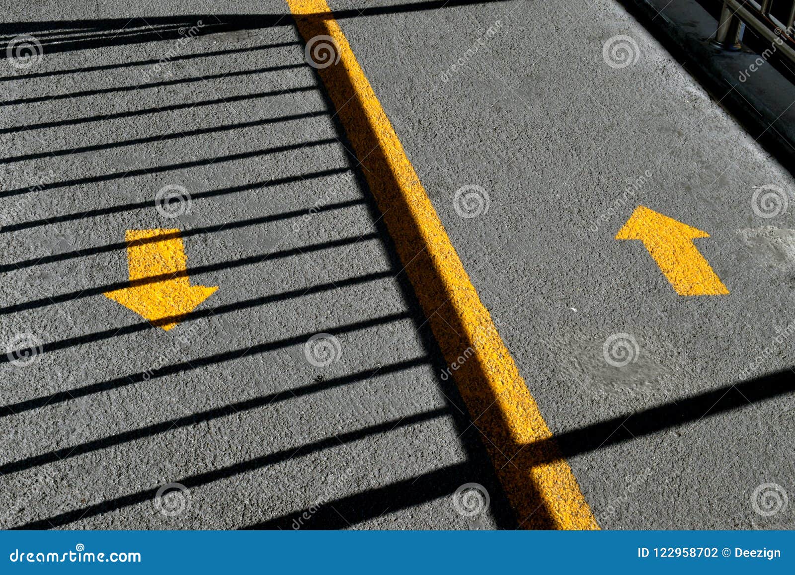 Two Way Traffic Arrows on Street Stock Photo - Image of traffic, drive ...