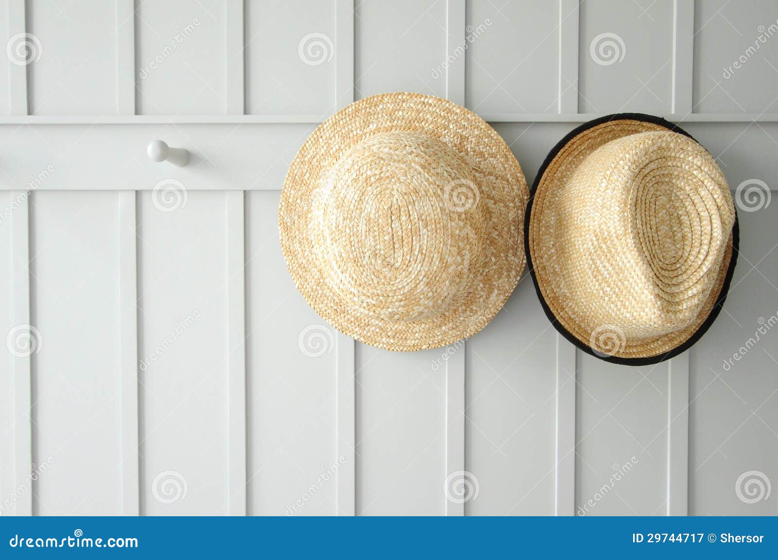 Two hats stock image. Image of object, fashion, holiday - 29744717