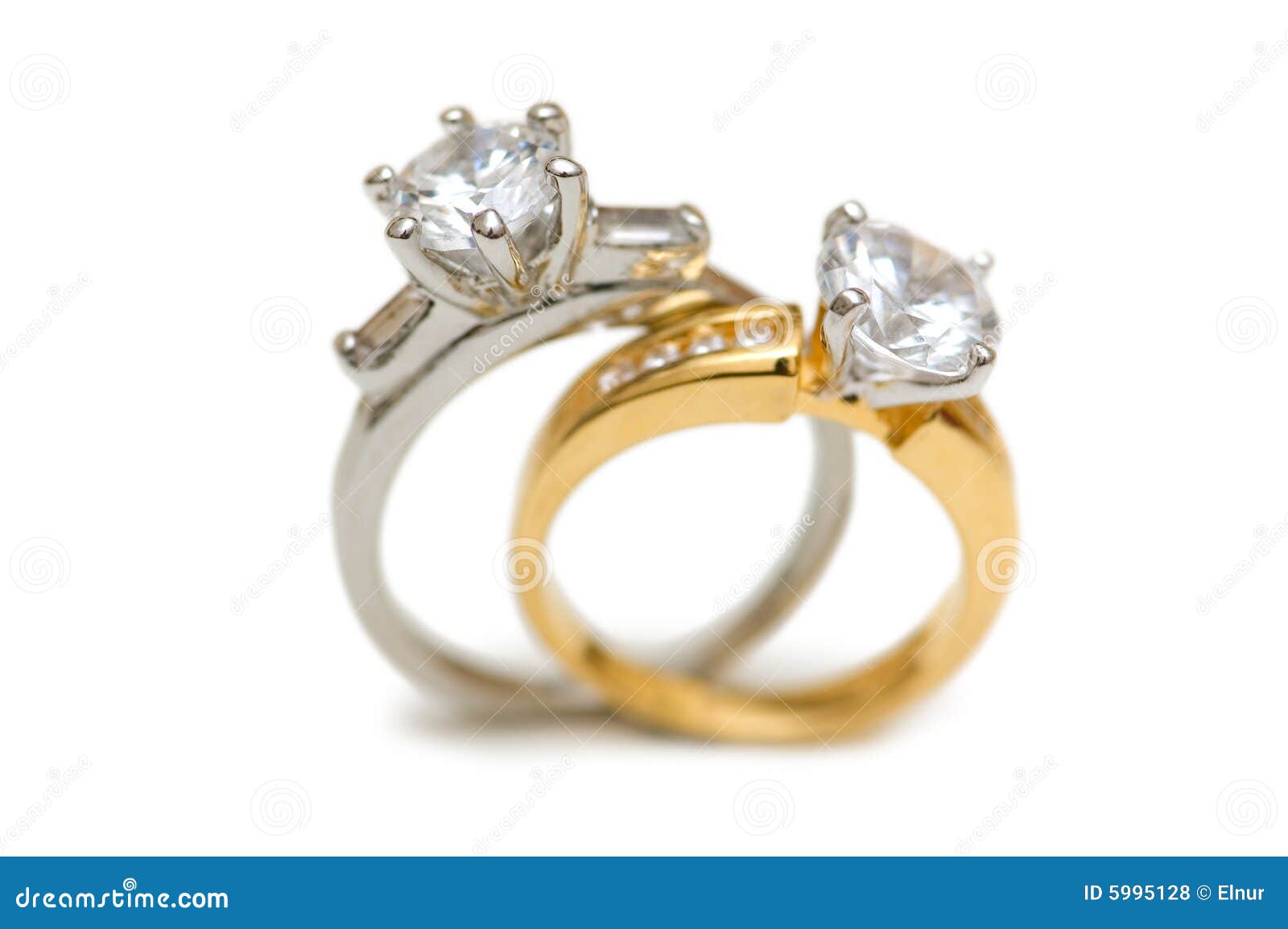 Two wedding diamond rings stock photo. Image of metal - 5995128