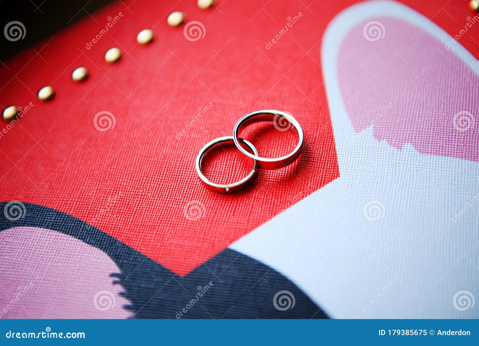 Overlapped wedding rings stock image. Image of concept - 179385675