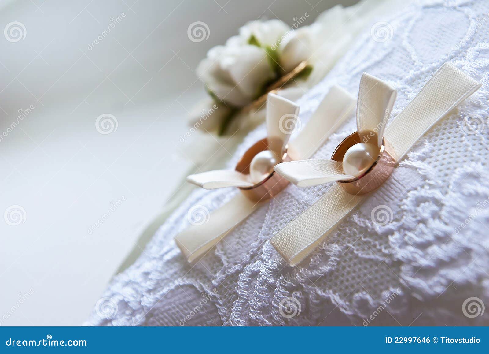 Two wedding rings stock photo. Image of jewelery, dress - 22997646