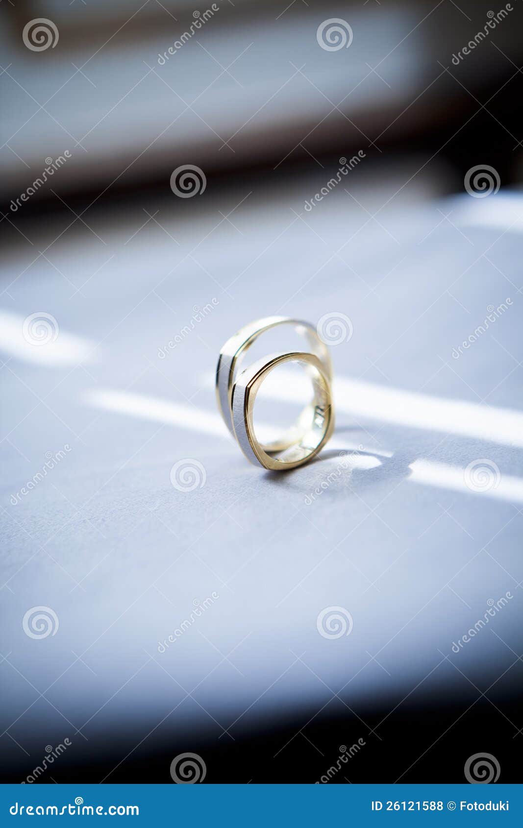 Two wedding rings stock photo. Image of ceremony, gold - 26121588