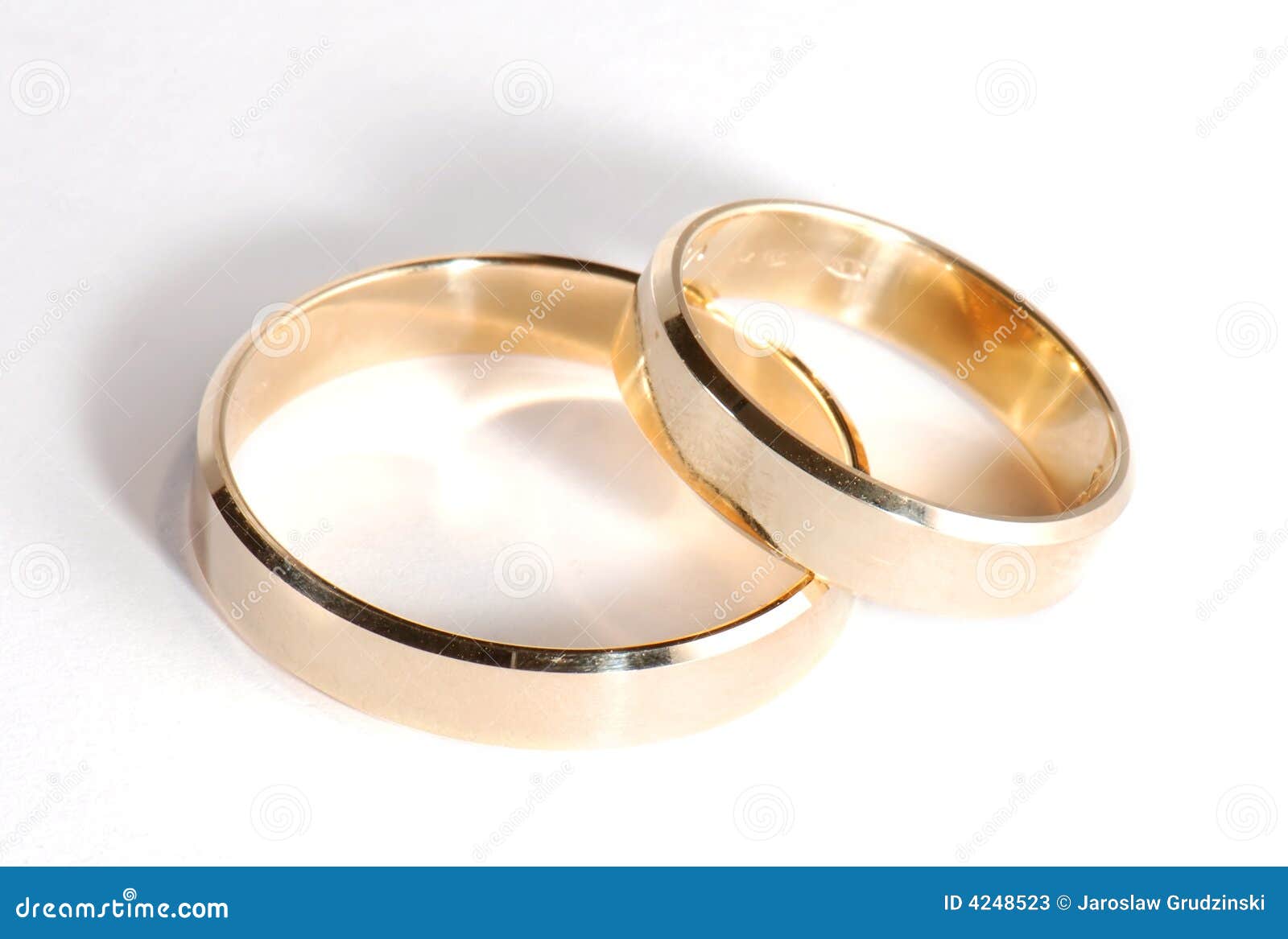 Two wedding rings stock image. Image of romance, married - 4248523