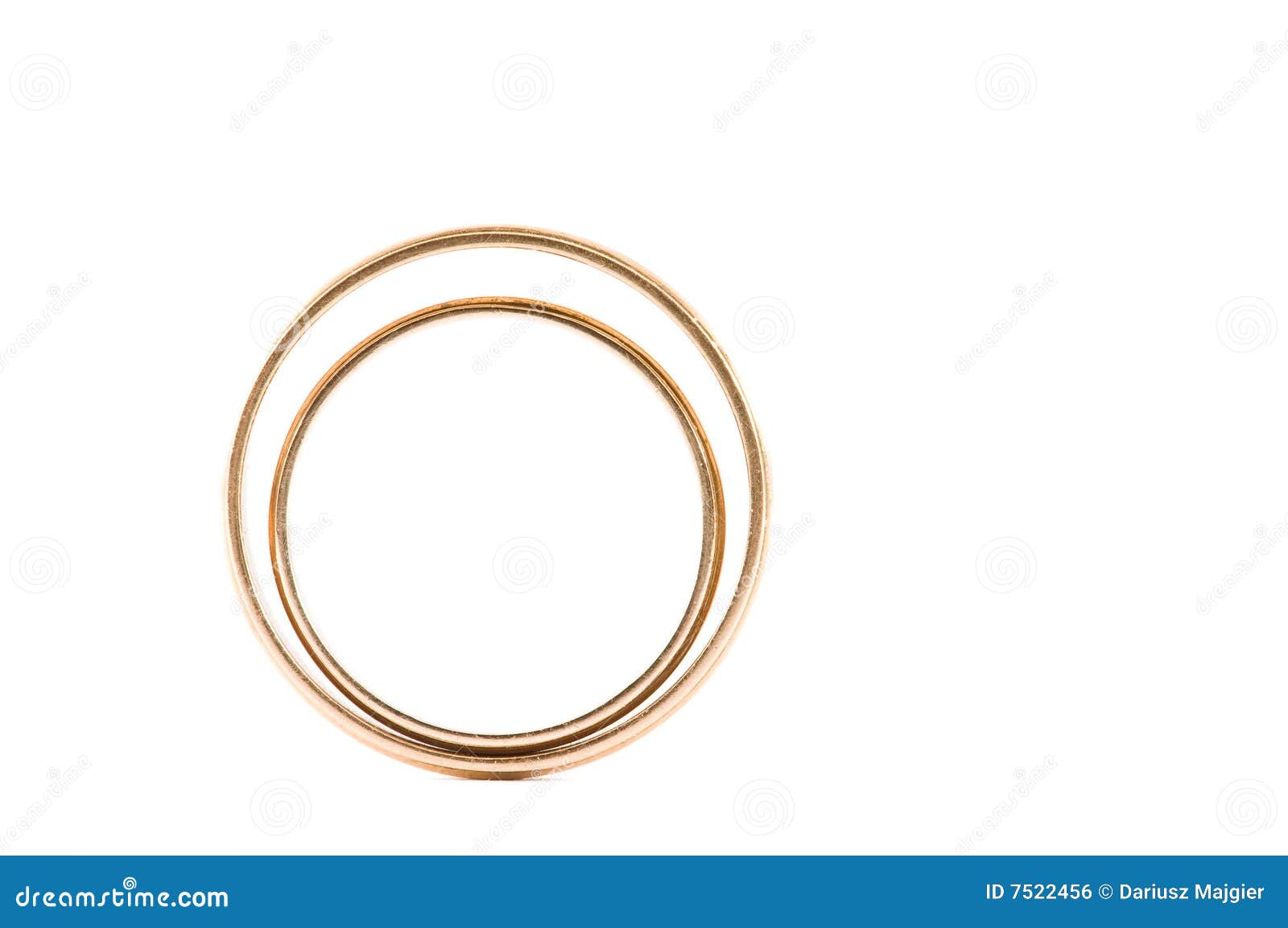 TWO WEDDING RINGS stock photo. Image of jewel, events - 7522456