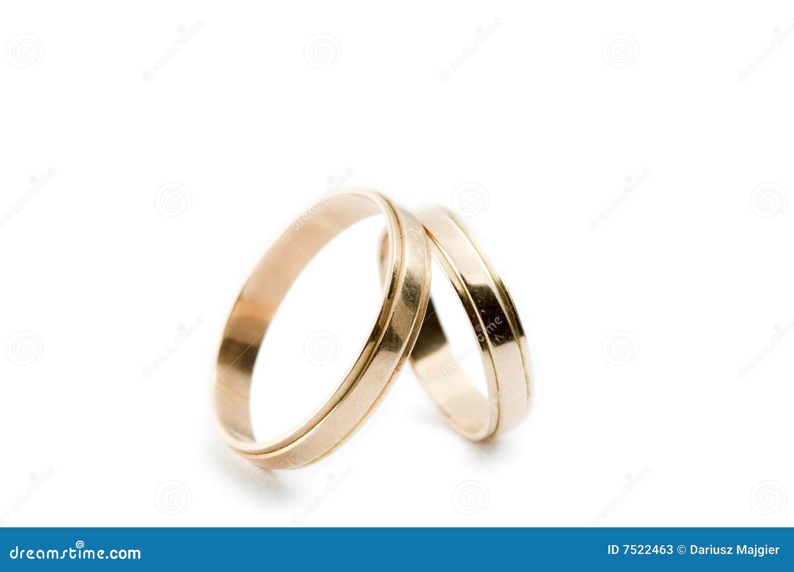 TWO WEDDING RINGS stock image. Image of eternity, couple - 7522463