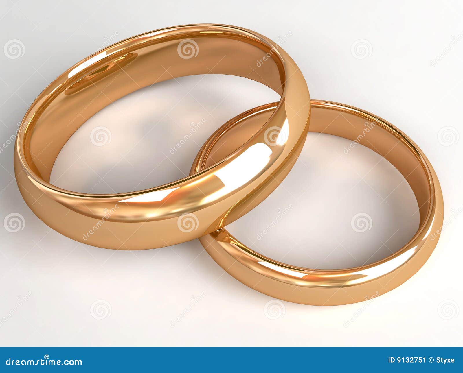 Two wedding rings stock illustration. Illustration of unity - 9132751