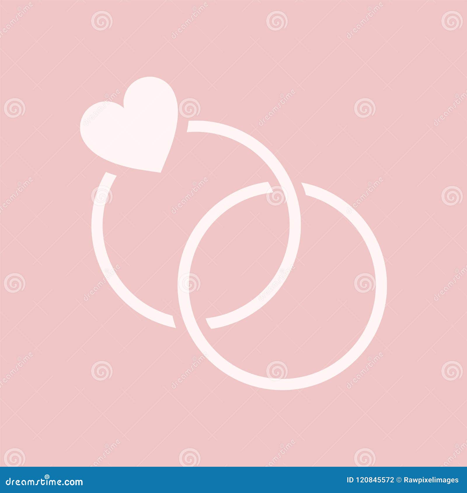 Two Wedding Rings Graphic Illustration Stock Vector - Illustration of ...
