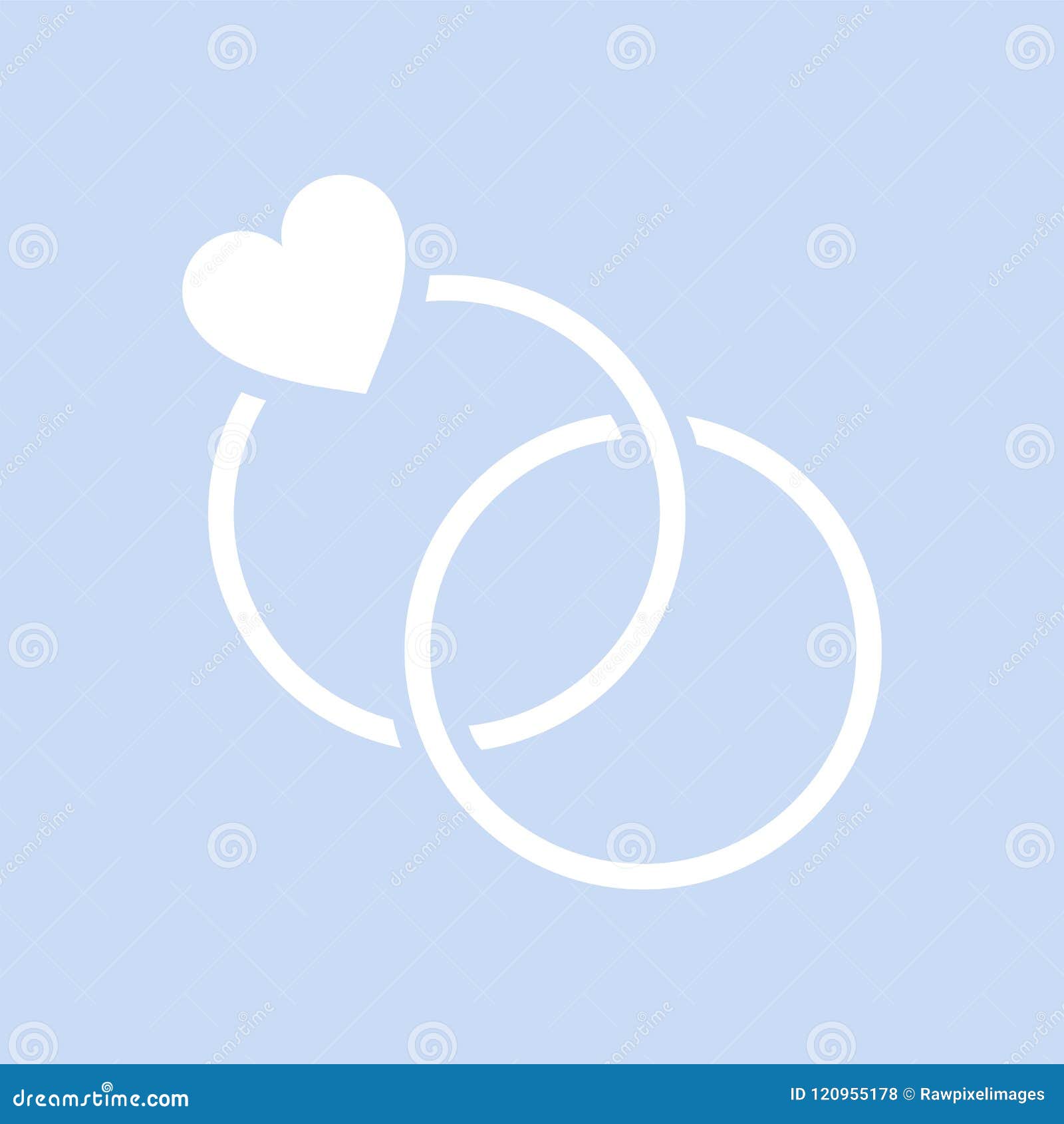 Two Wedding Rings Graphic Illustration Stock Vector - Illustration of ...