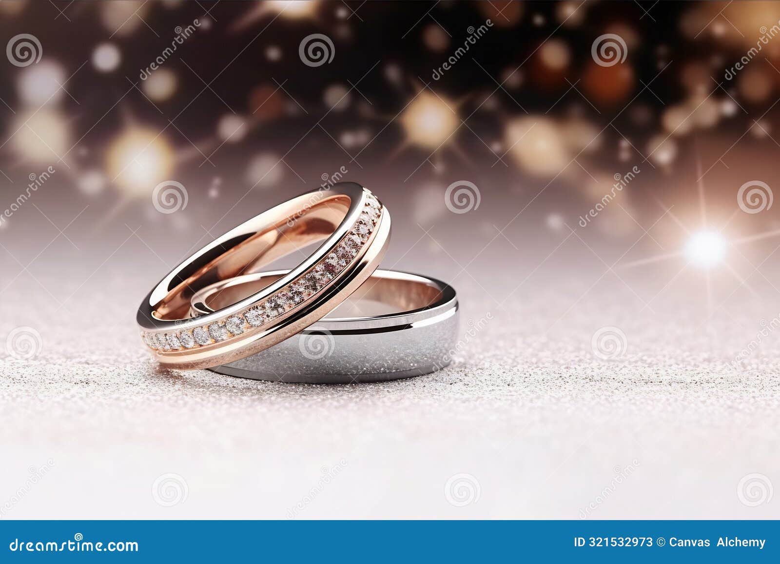 Two wedding rings stacked stock image. Image of together - 321532973