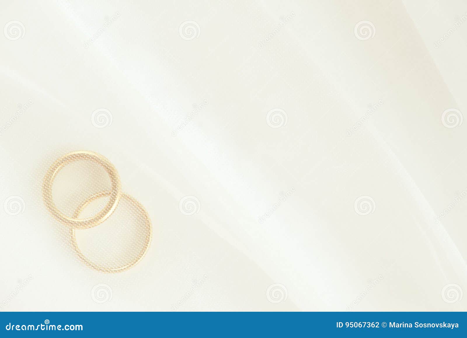 Two Wedding Rings Under White Bridal Veil Stock Photo - Image of bride ...
