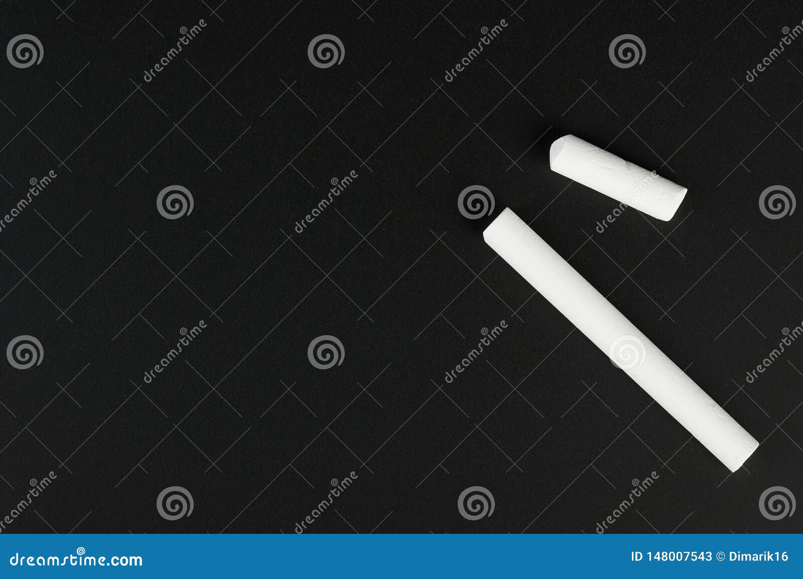 Two white chalk pieces stock image. Image of object - 148007543