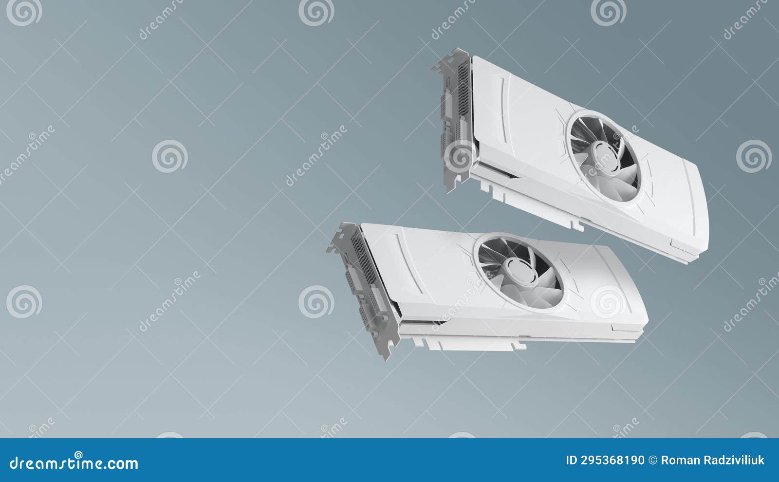Graphic Video Cards Gpu Set Detailed Vector Illustrations ...