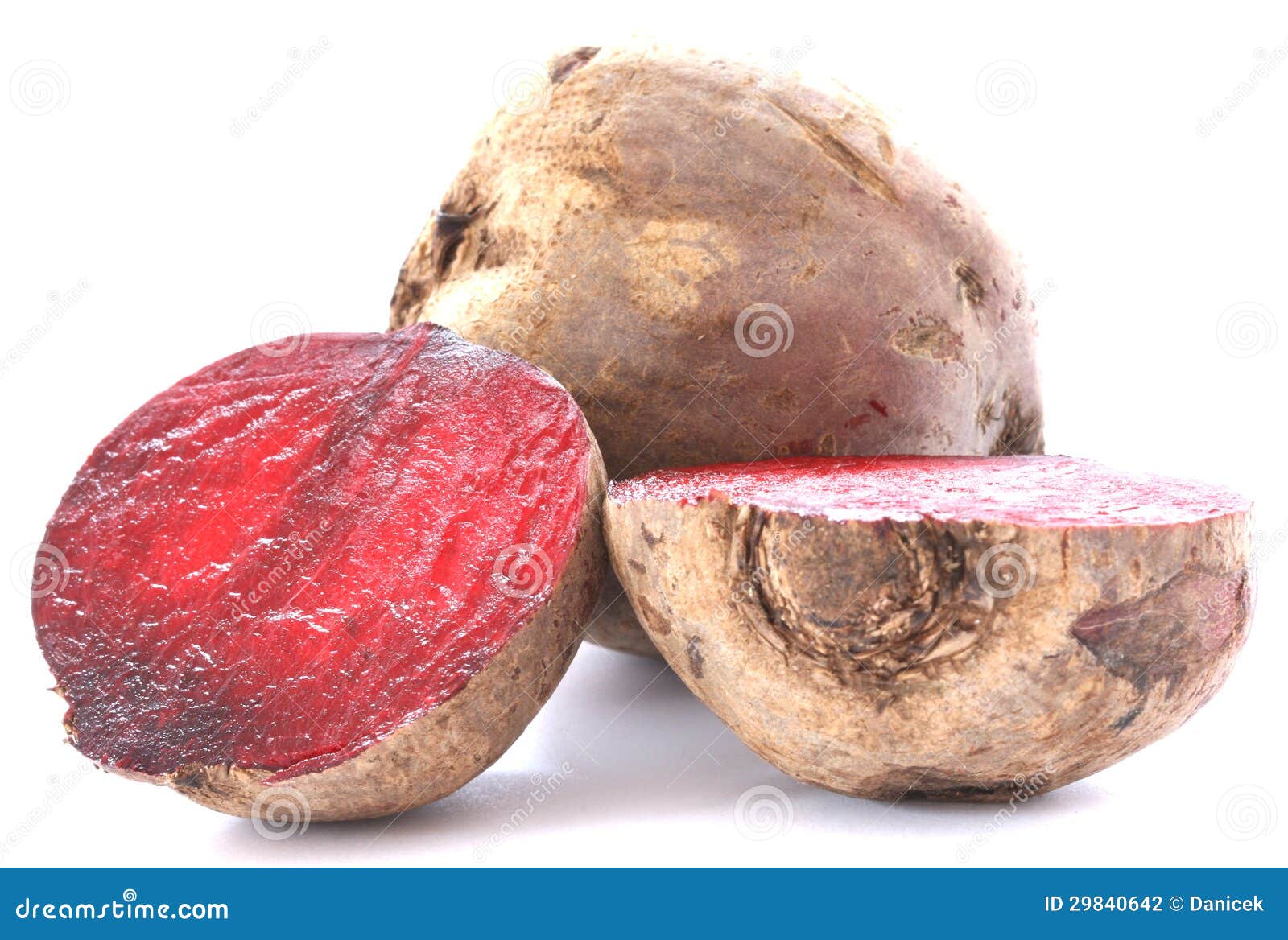 Two Whole Beetroots Also Called Red Beet On White Background Royalty ...