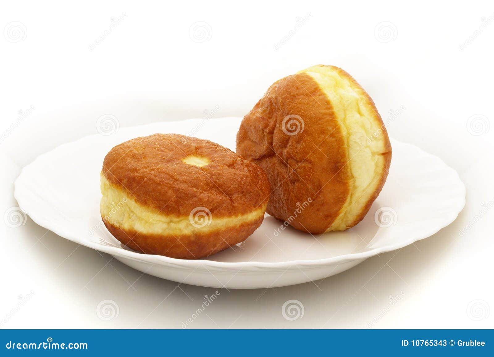 Two whole donuts stock image. Image of calories, white - 10765343