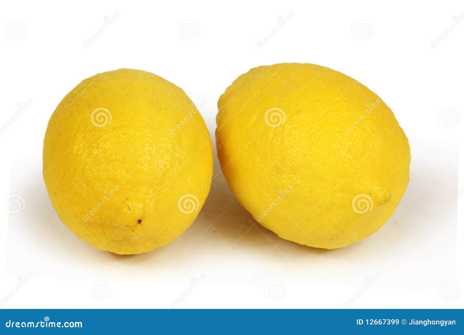 Two whole fresh lemon stock image. Image of fresh, peel - 12667399