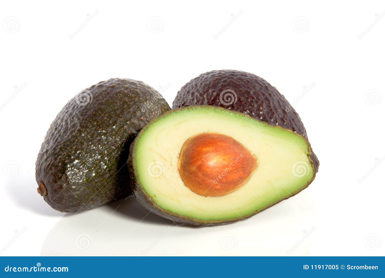 Half Of Avocado Fruit, Slice, Isolated On White Background Royalty-Free ...