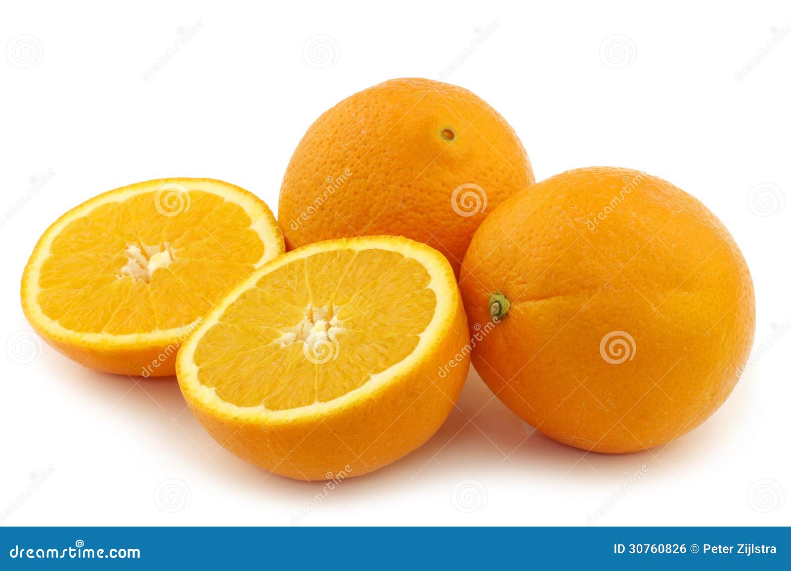 Two Whole and Two Halves of an Orange Stock Photo - Image of orange ...