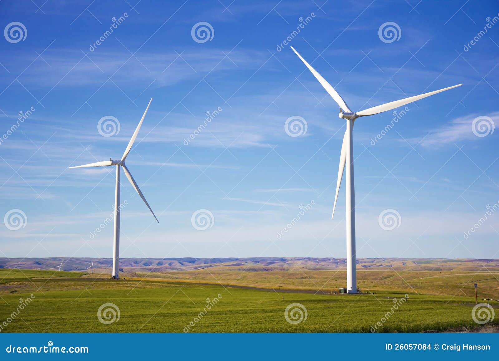 Two Wind Turbines stock photo. Image of conservation - 26057084