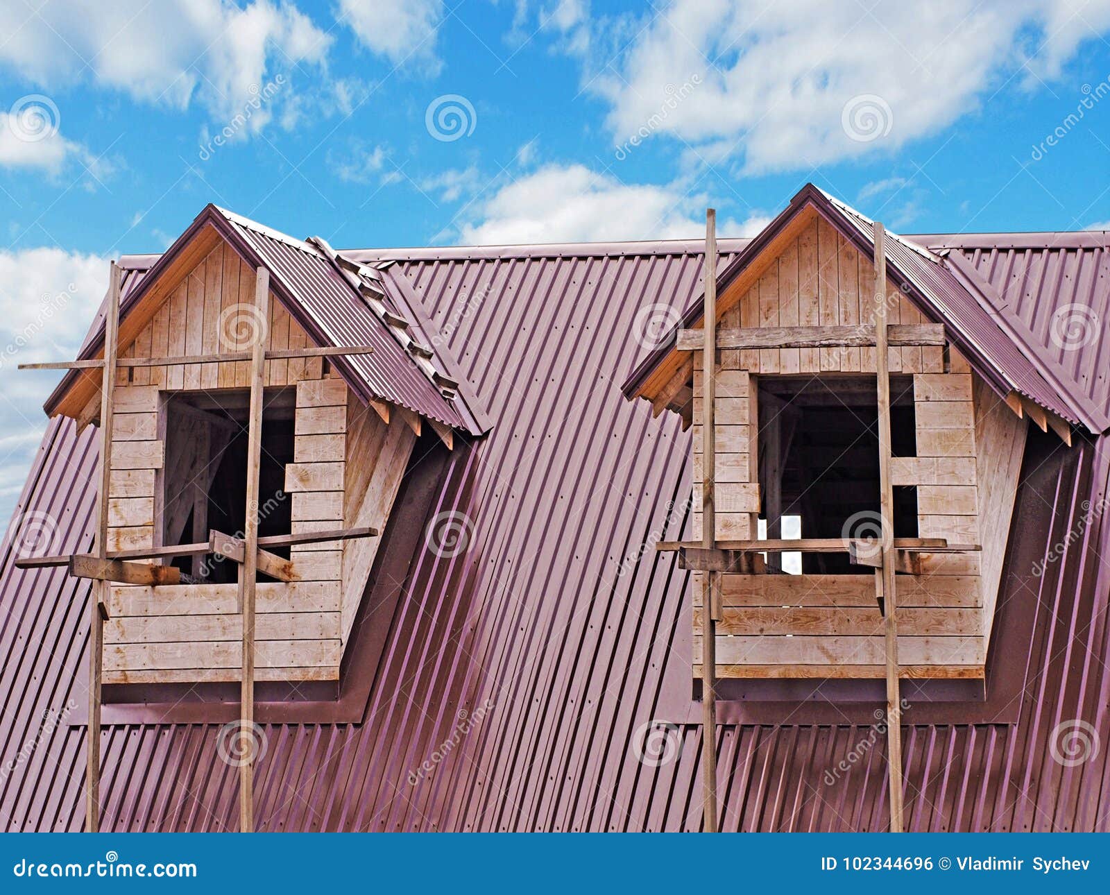 Two Windows On The Attic Stock Photography | CartoonDealer.com #102344696