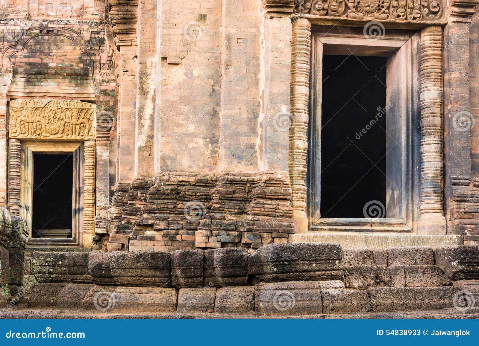 Two Windows in Old Stone Castle. Stock Image - Image of couple, stone ...