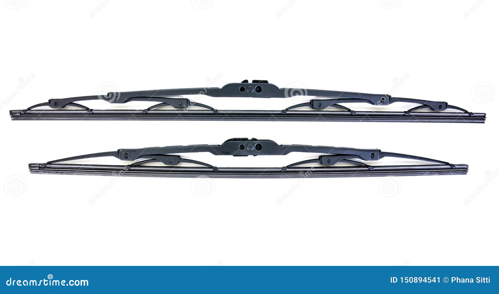 It is Two Windshield Wipers Isolated on White Background. Windscreen ...