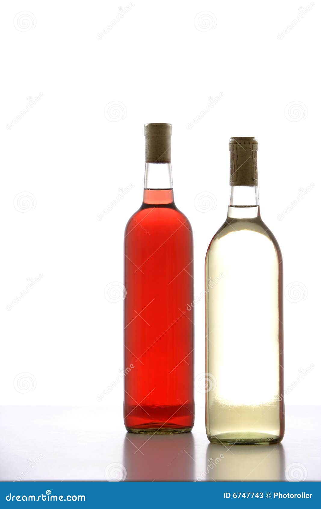 Two WIne Bottles stock image. Image of liquor, glassware - 6747743