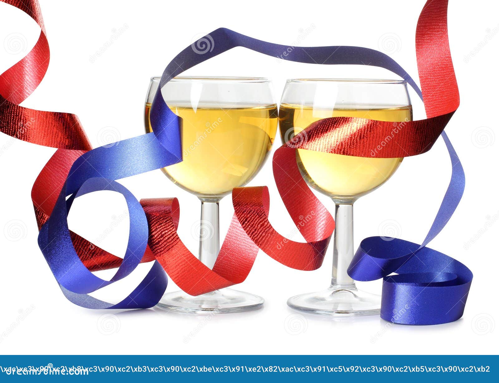 Two wine and ribbons stock photo. Image of beverage, drink - 22176178