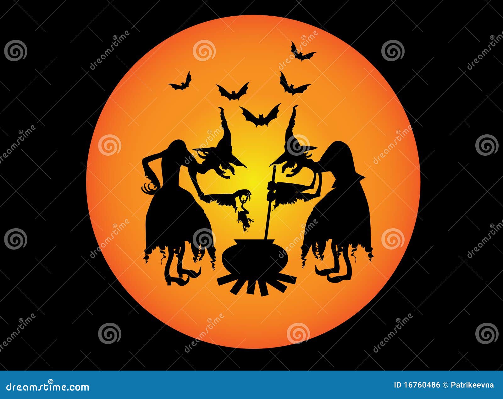 Two Witches Royalty Free Stock Image - Image: 16760486