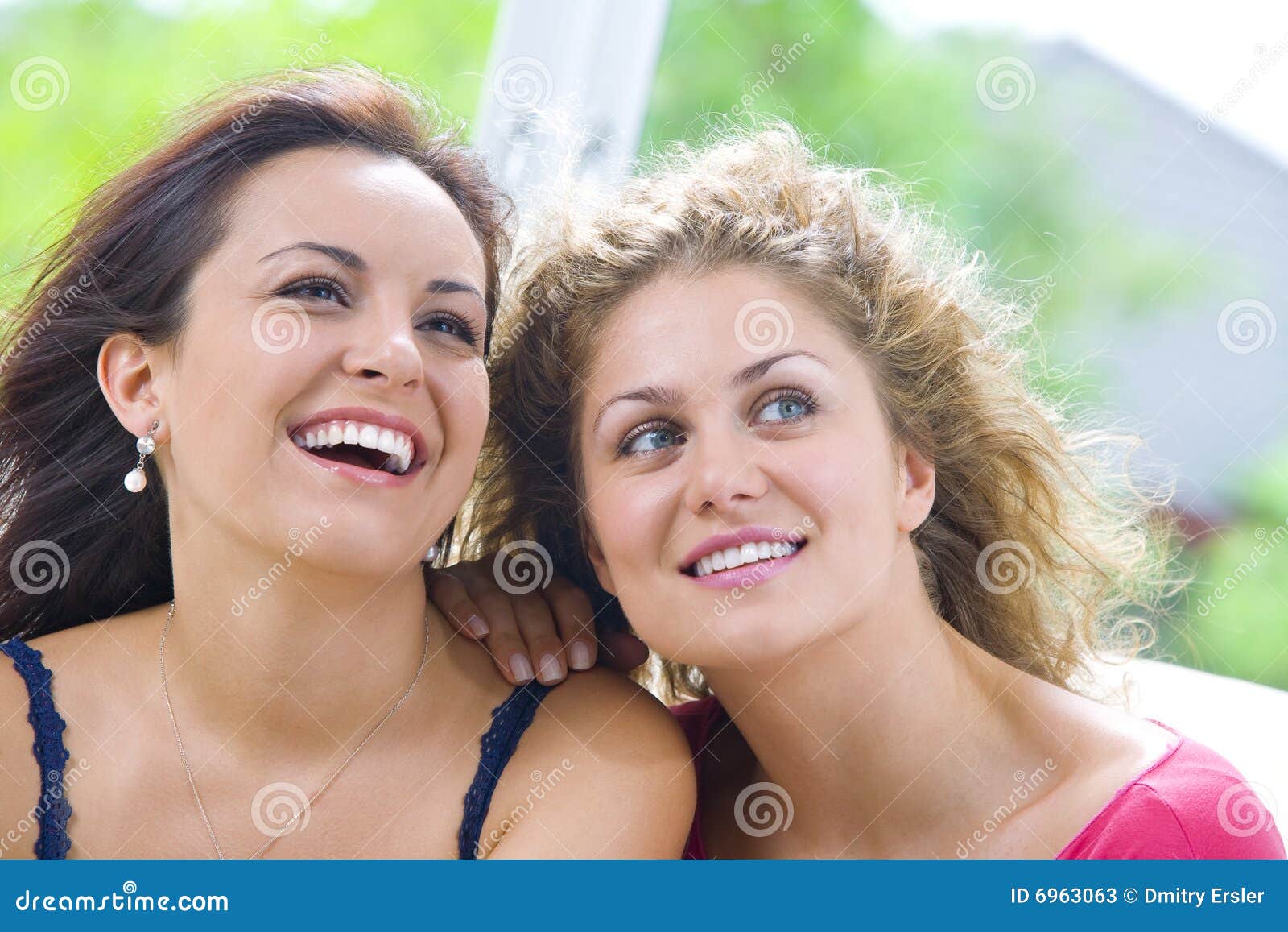 Two woman stock image. Image of sister, expression, laughter - 6963063