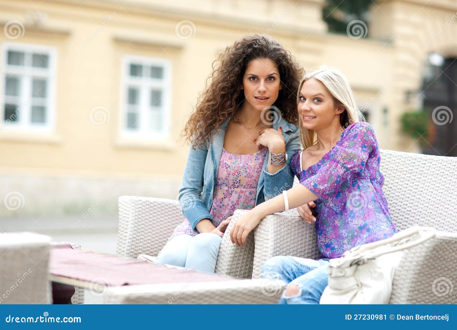 Two woman friends stock image. Image of gossip, cheerful - 27230981