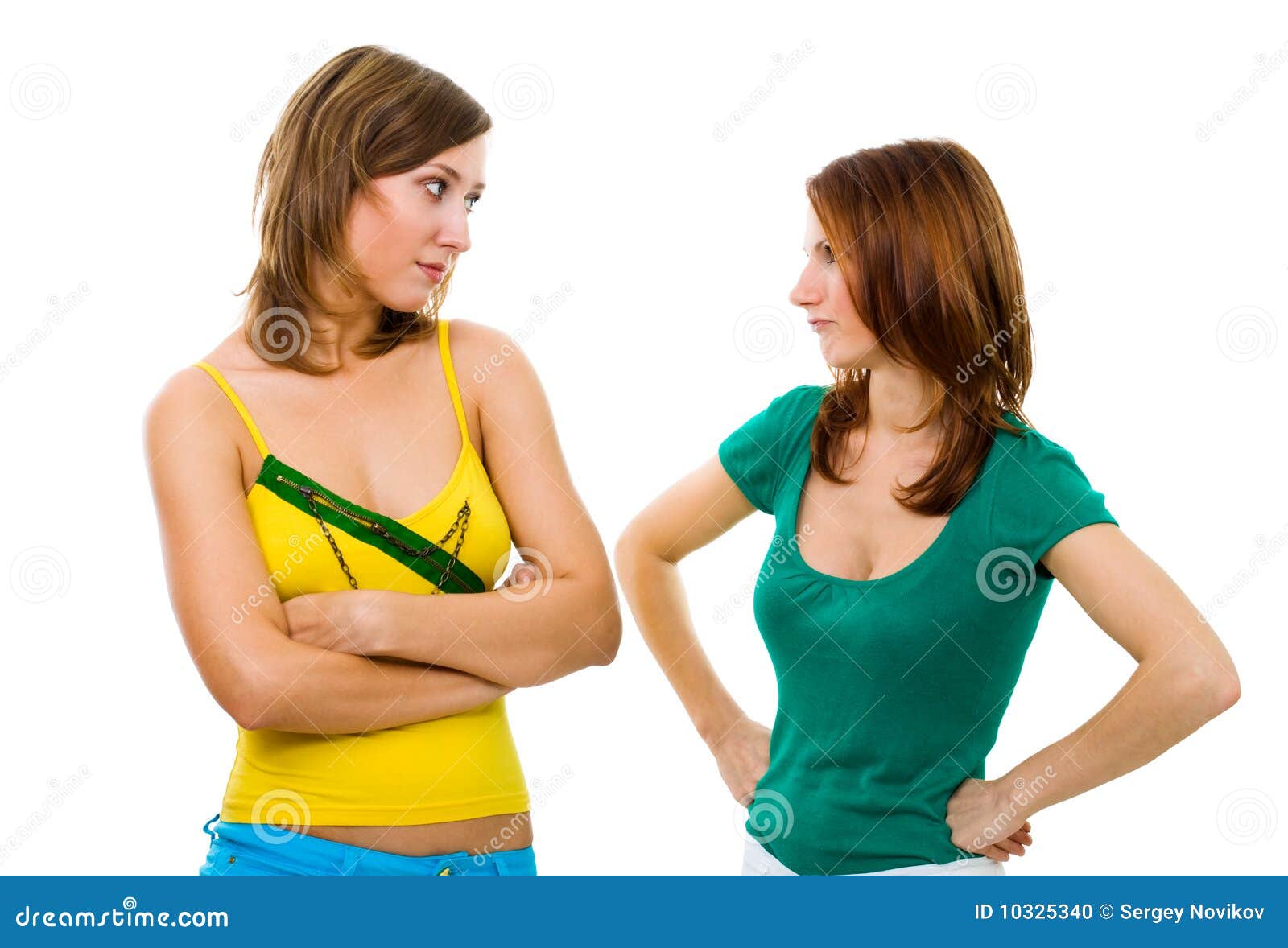 Two Woman Friends Have an Argue Stock Photo - Image of authority ...
