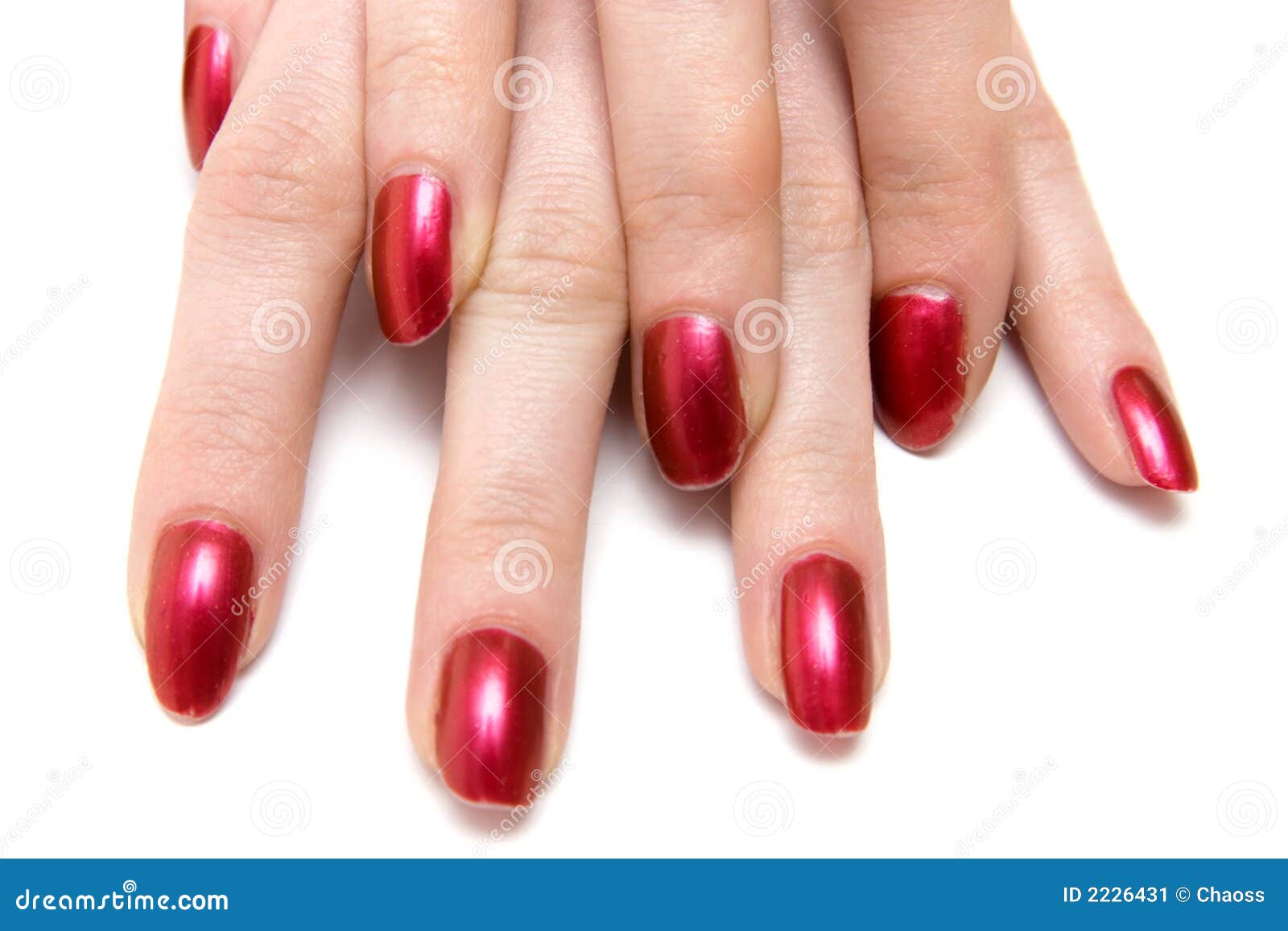Two Woman Hands with Red Nails Stock Image - Image of close ...