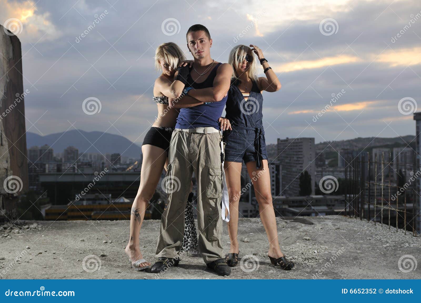 Two Woman One Man Group Team People Stock Photo - Image of couple ...
