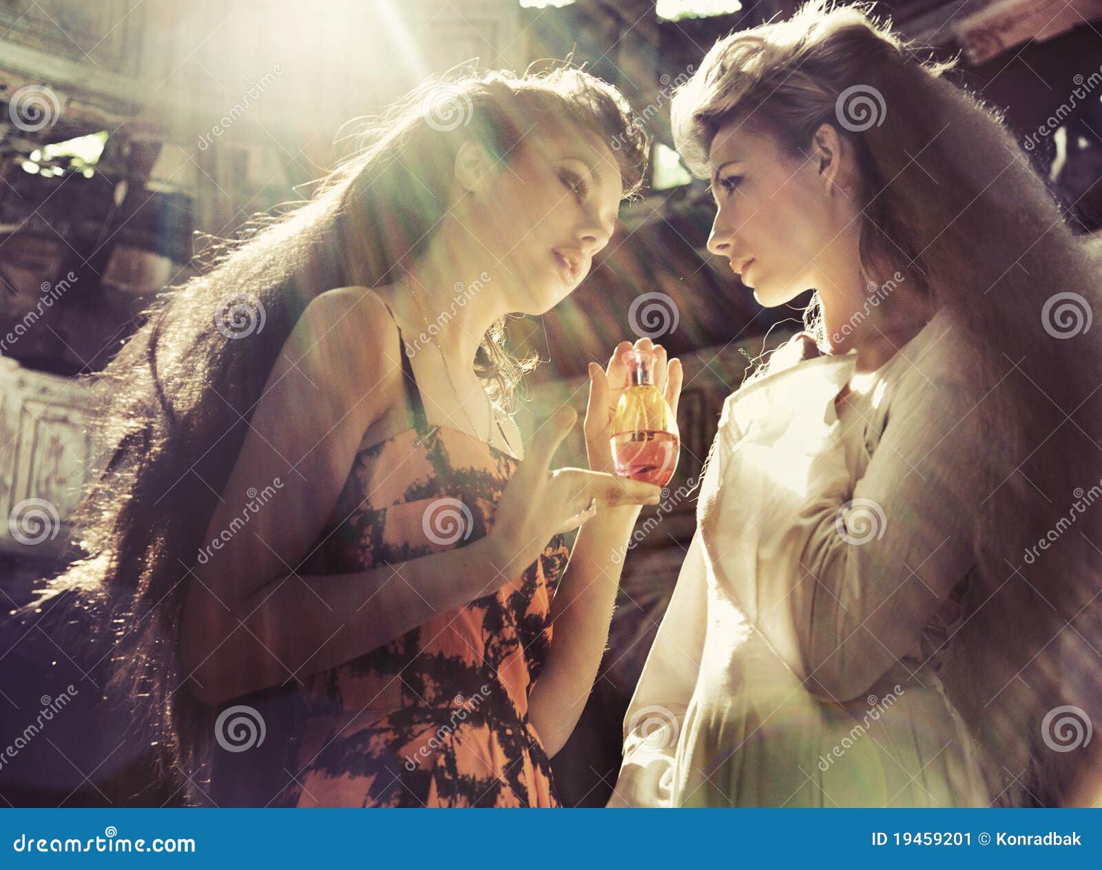 Two women stock image. Image of love, face, makeup, model - 19459201