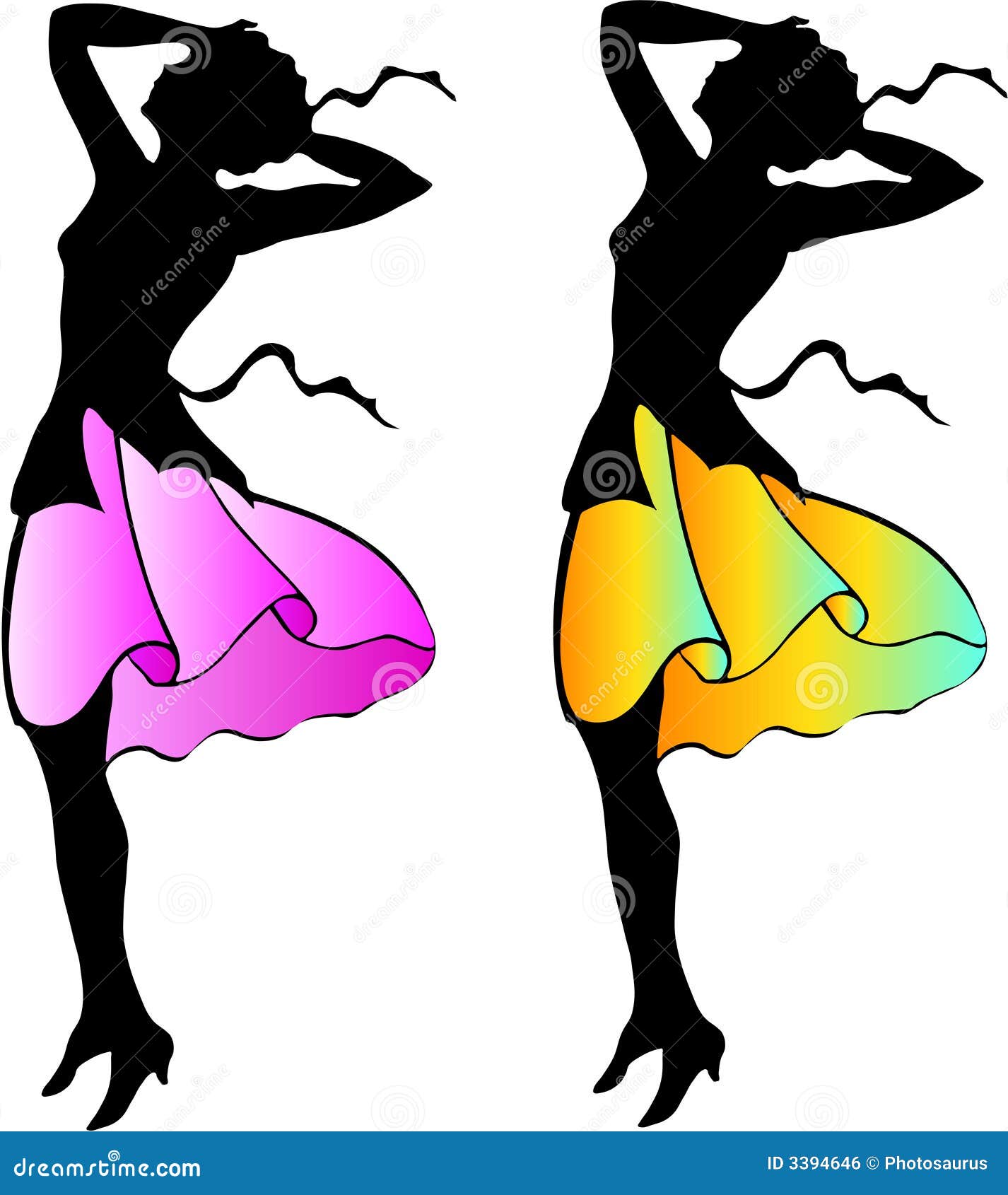 Two women stock vector. Illustration of handbags, illustrations - 3394646