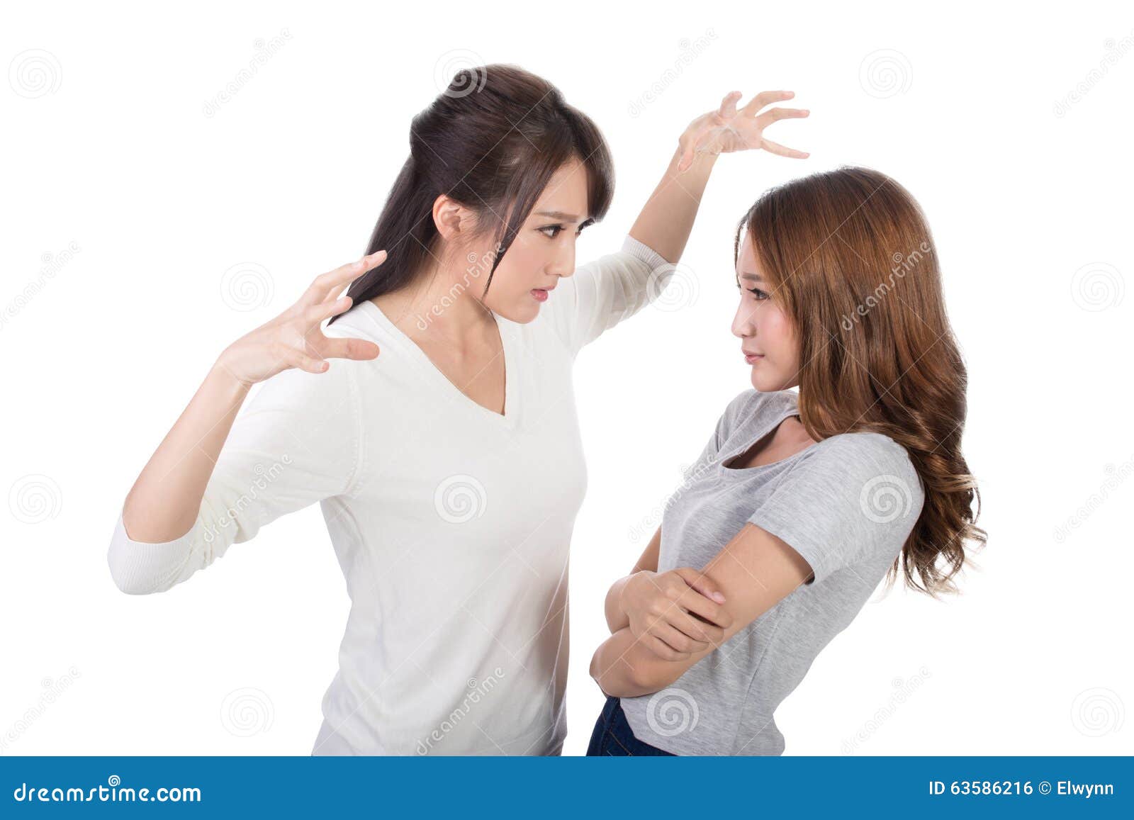 Two women arguing stock photo. Image of arguing, unhappy - 63586216