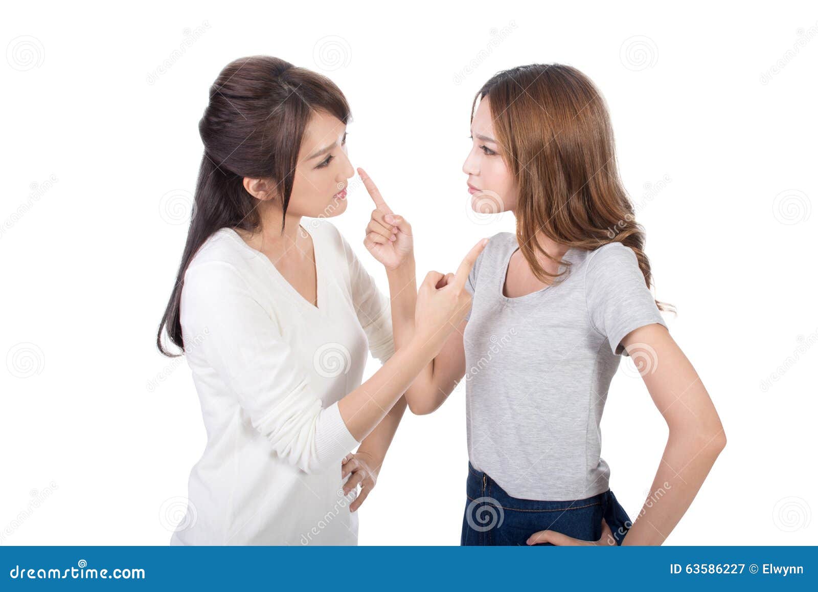 Two women arguing stock image. Image of korean, problem - 63586227